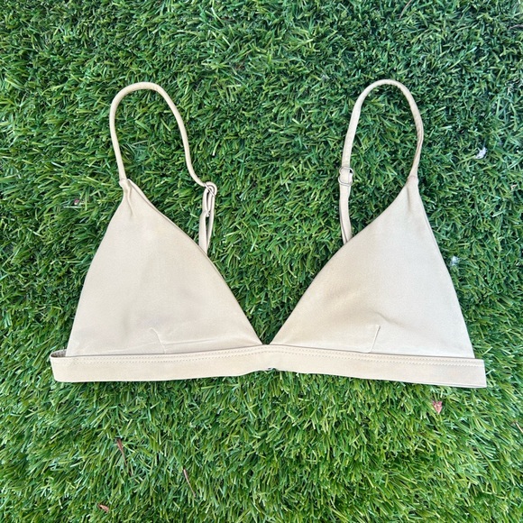 Swim | Olive Green Triangle Bikini Top | Poshmark